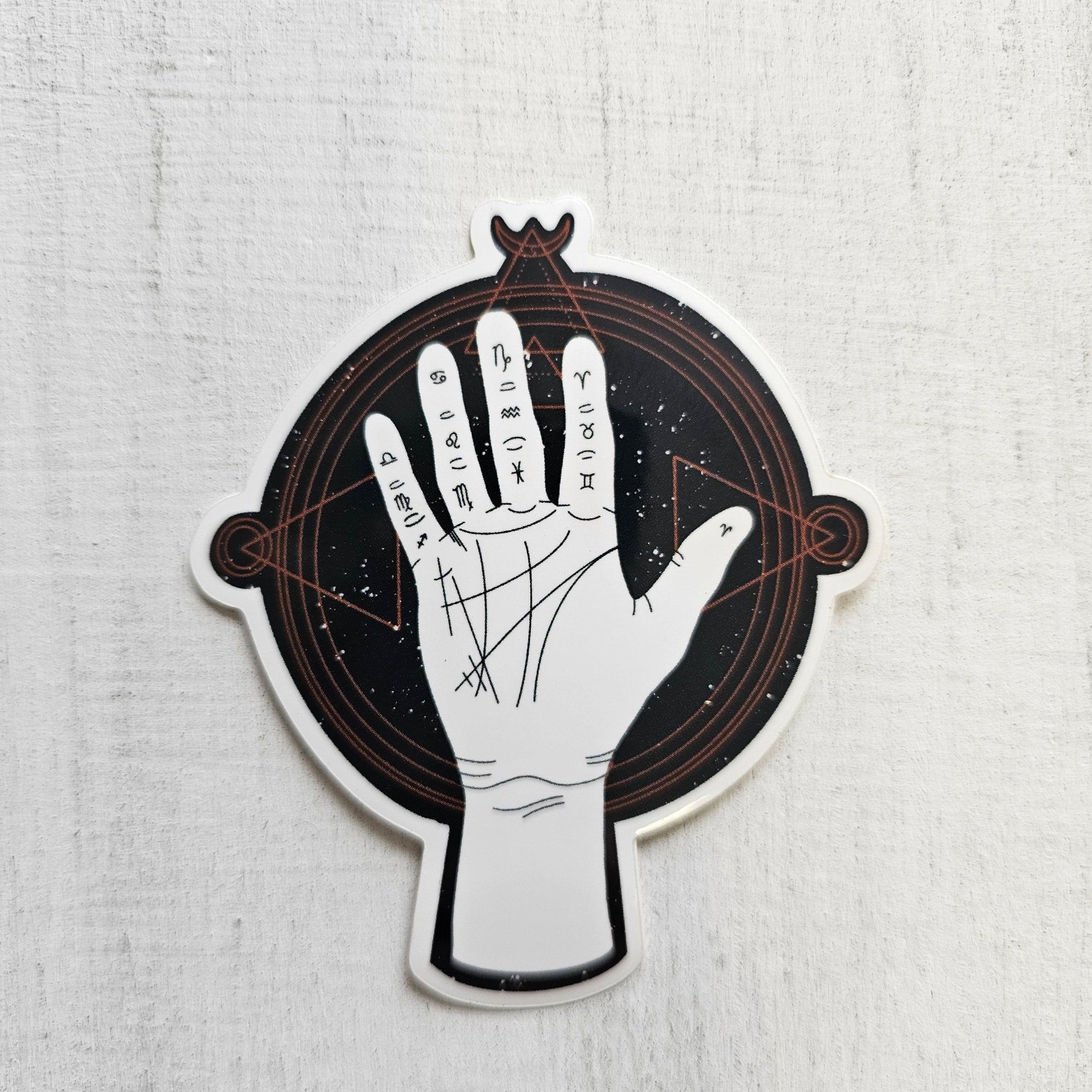 "Palmistry Hand" Sticker | The Blue House Studio